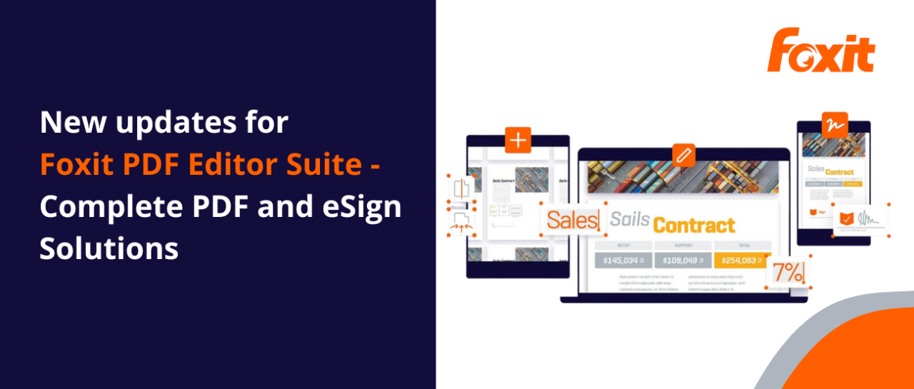 Foxit introduces PDF Editor Suite version 2023 | QBS Software - Nordics